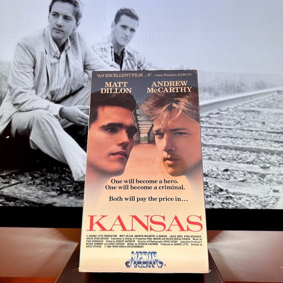 Media | Kansas Vhs 1988 Action Drama Movie Matt Dillon | Poshmark
